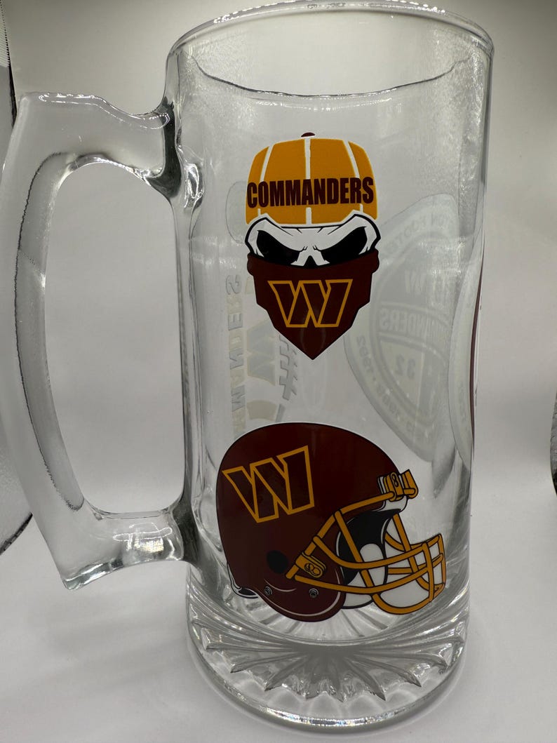 Washington Commanders 26oz Beer Mug | NFL Beer Stein | Game Day Fan ...