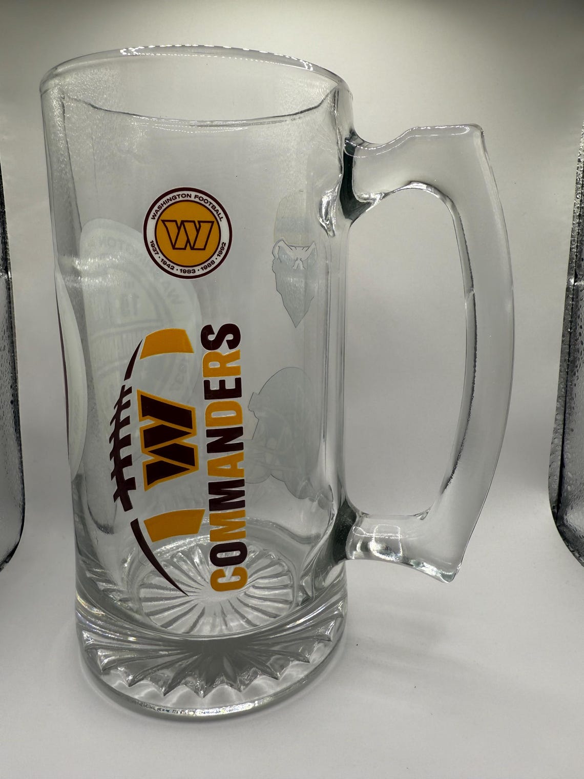 Washington Commanders 26oz Beer Mug | NFL Beer Stein | Game Day Fan ...