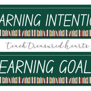 Visible Learning Displays for Classroom - Green Design - Etsy