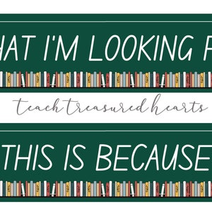 Visible Learning Displays for Classroom - Green Design - Etsy