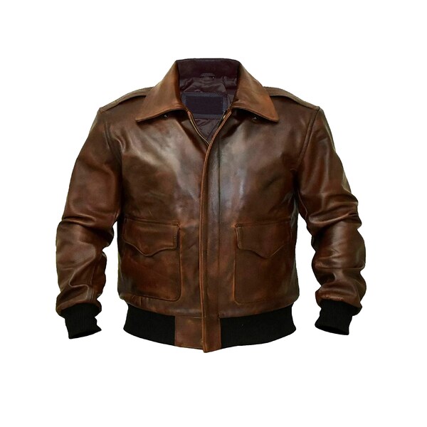 Leather Custom Patch Flight Jacket - Etsy