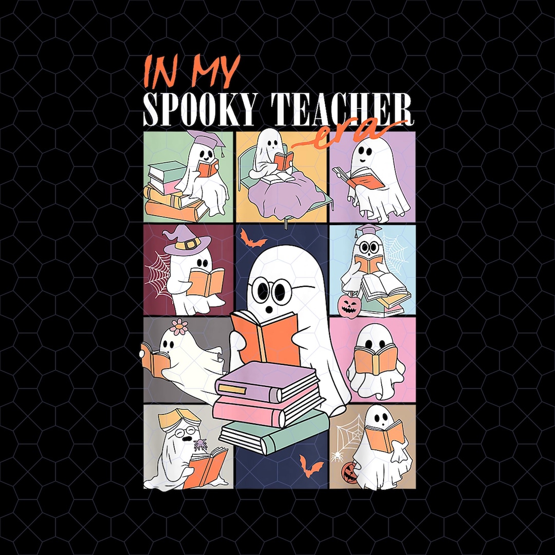 In My Spooky Teacher Png, Cute Ghost Trick or Teach Png, Teacher ...