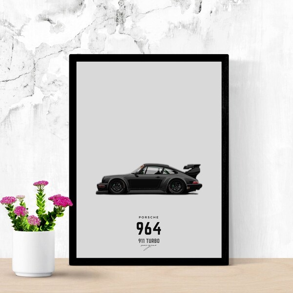 Porsche 964 Wall Art - Etsy