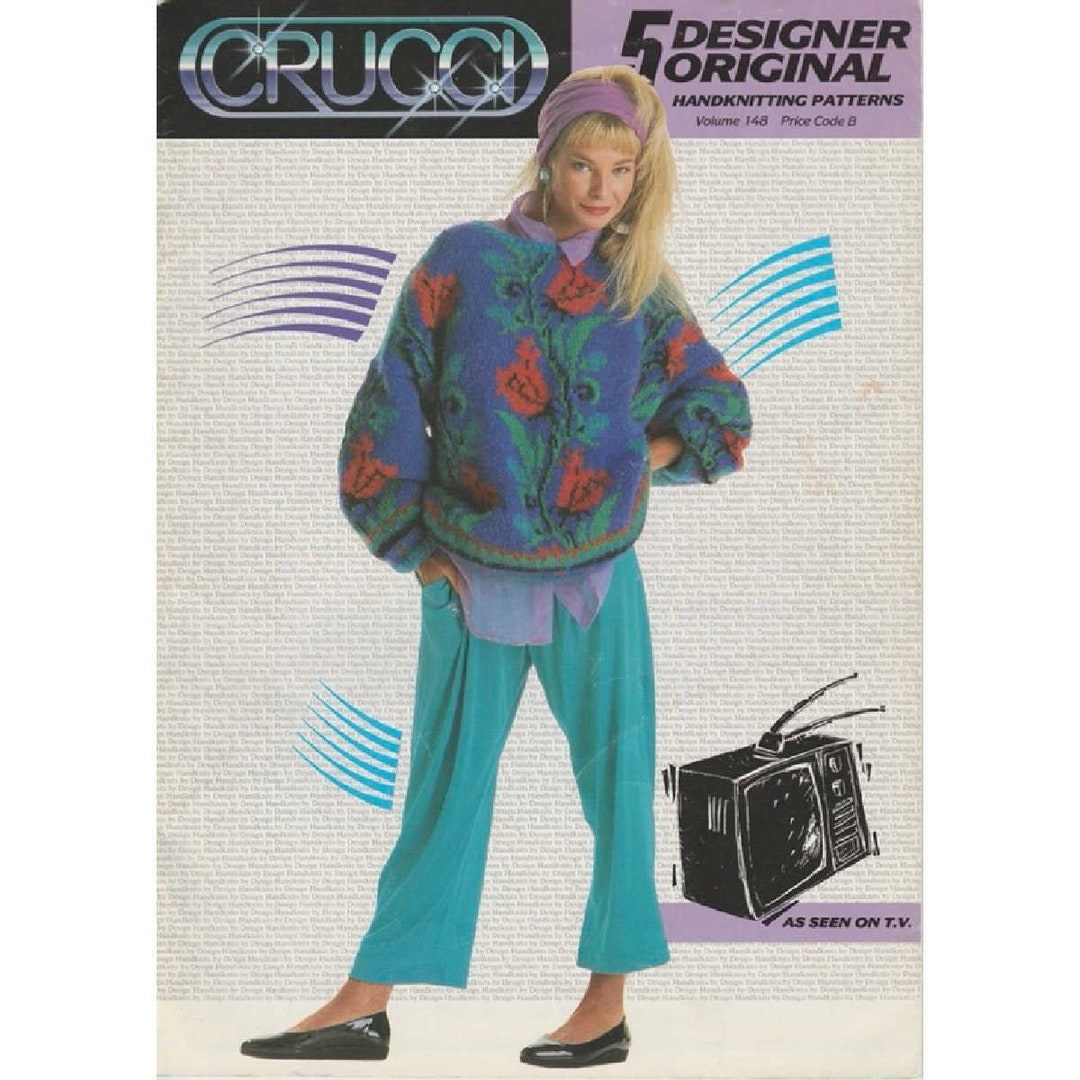 Crucci 5 Designs Retro Knitting Digital Pattern - Etsy