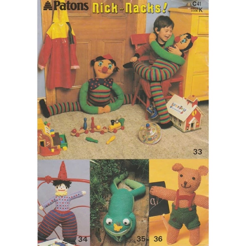Patons - Nick Nacks - 70's or Early 80's Retro Knit and Crochet Digital ...