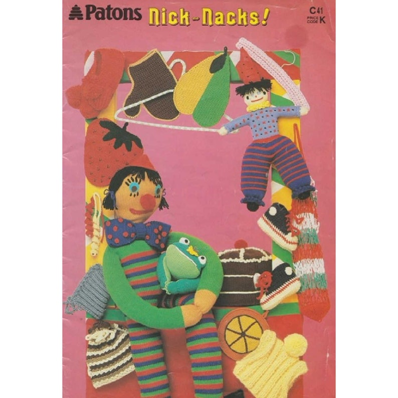Patons - Nick Nacks - 70's or Early 80's Retro Knit and Crochet Digital ...