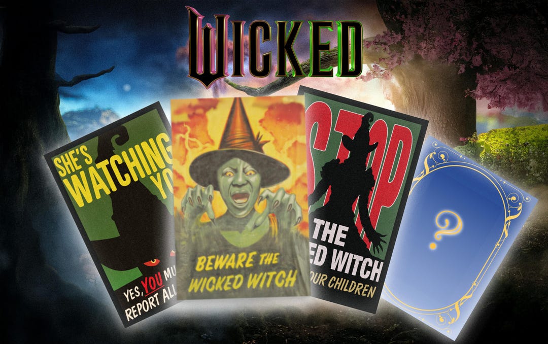 Wicked, Beware the Wicked Witch, Propaganda Poster, Glinda, Elphaba ...