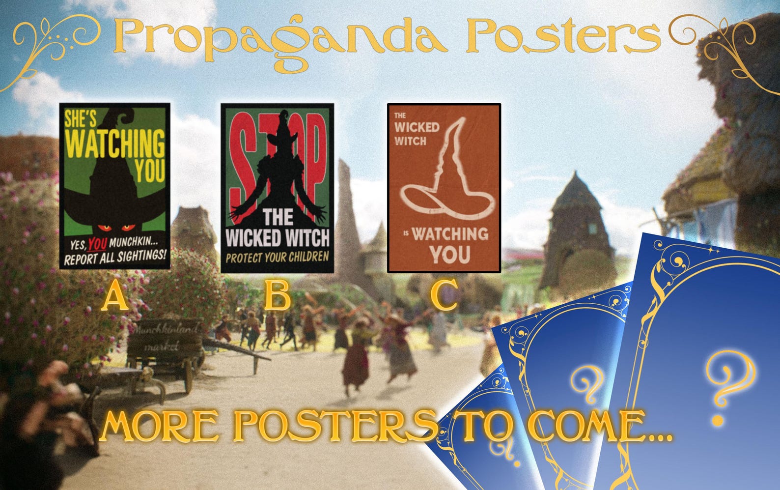 Wicked, Beware the Wicked Witch, Propaganda Poster, Glinda, Elphaba ...