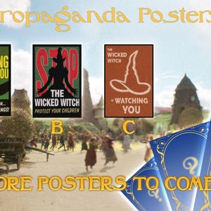 Wicked, Beware the Wicked Witch, Propaganda Poster, Glinda, Elphaba ...