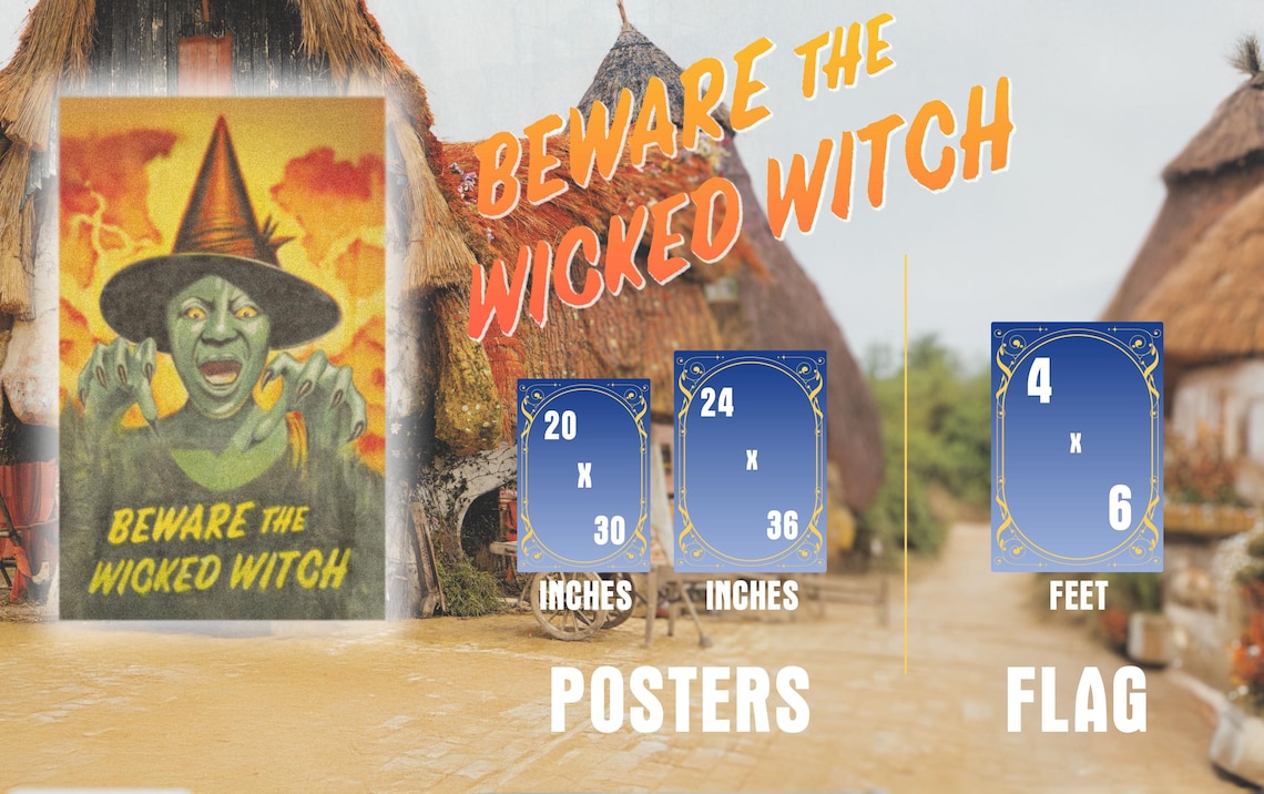 Wicked, Beware the Wicked Witch, Propaganda Poster, Glinda, Elphaba ...