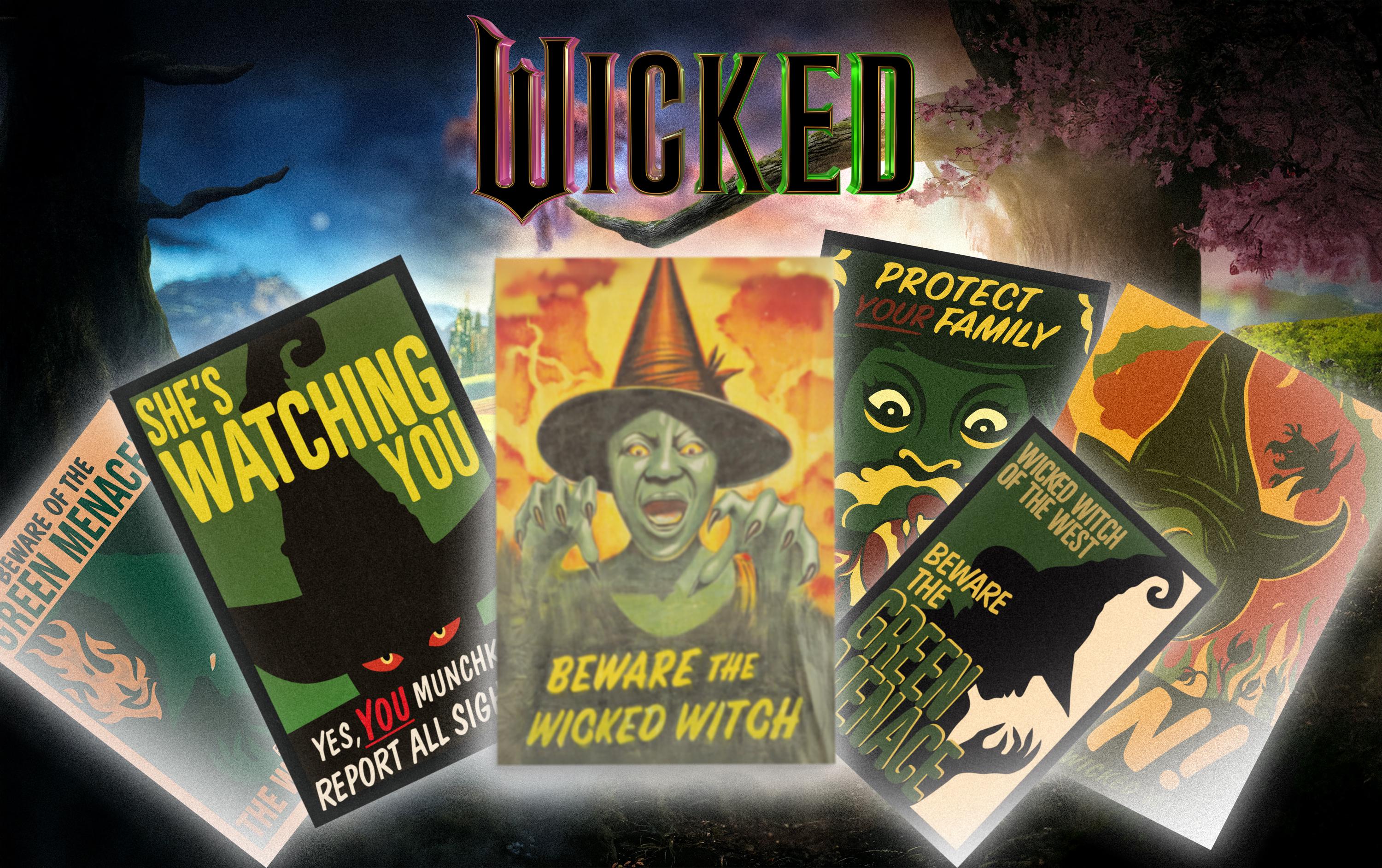 Wicked, Beware the Wicked Witch, Propaganda Poster, Glinda, Elphaba ...