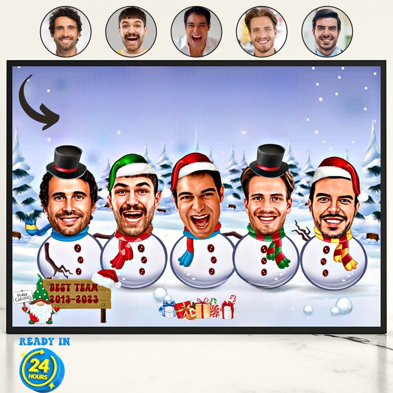 Funny Group Christmas Card - Etsy