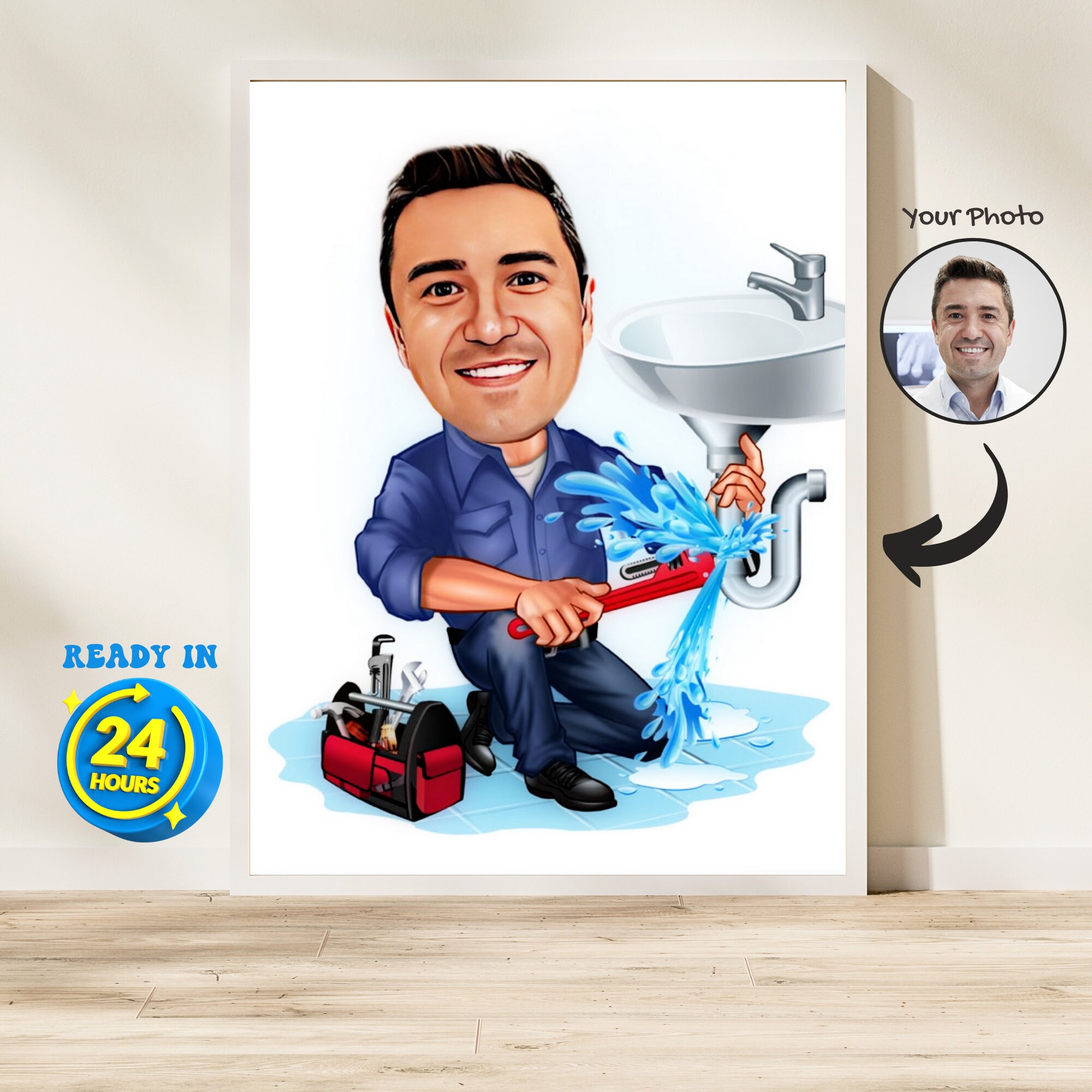 Caricatura de fontanero dibujo de foto, caricatura de fontanero ...