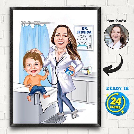 Pediatrician Caricature
