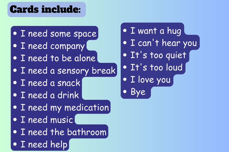 Cat Communication Cards 54pc Nonverbal Aid AAC for Autism ...