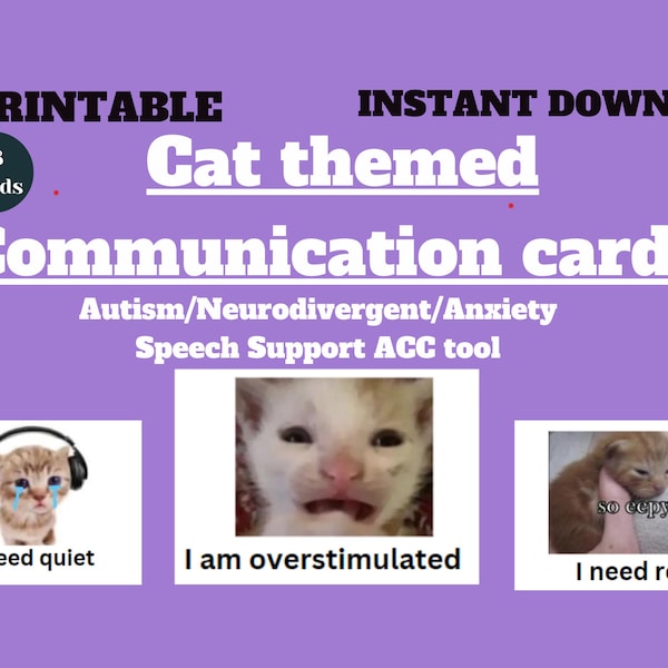 Communication Cards - Etsy
