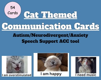Shark Communication Cards Nonverbal Aid AAC for Autism, Neurodiversity ...