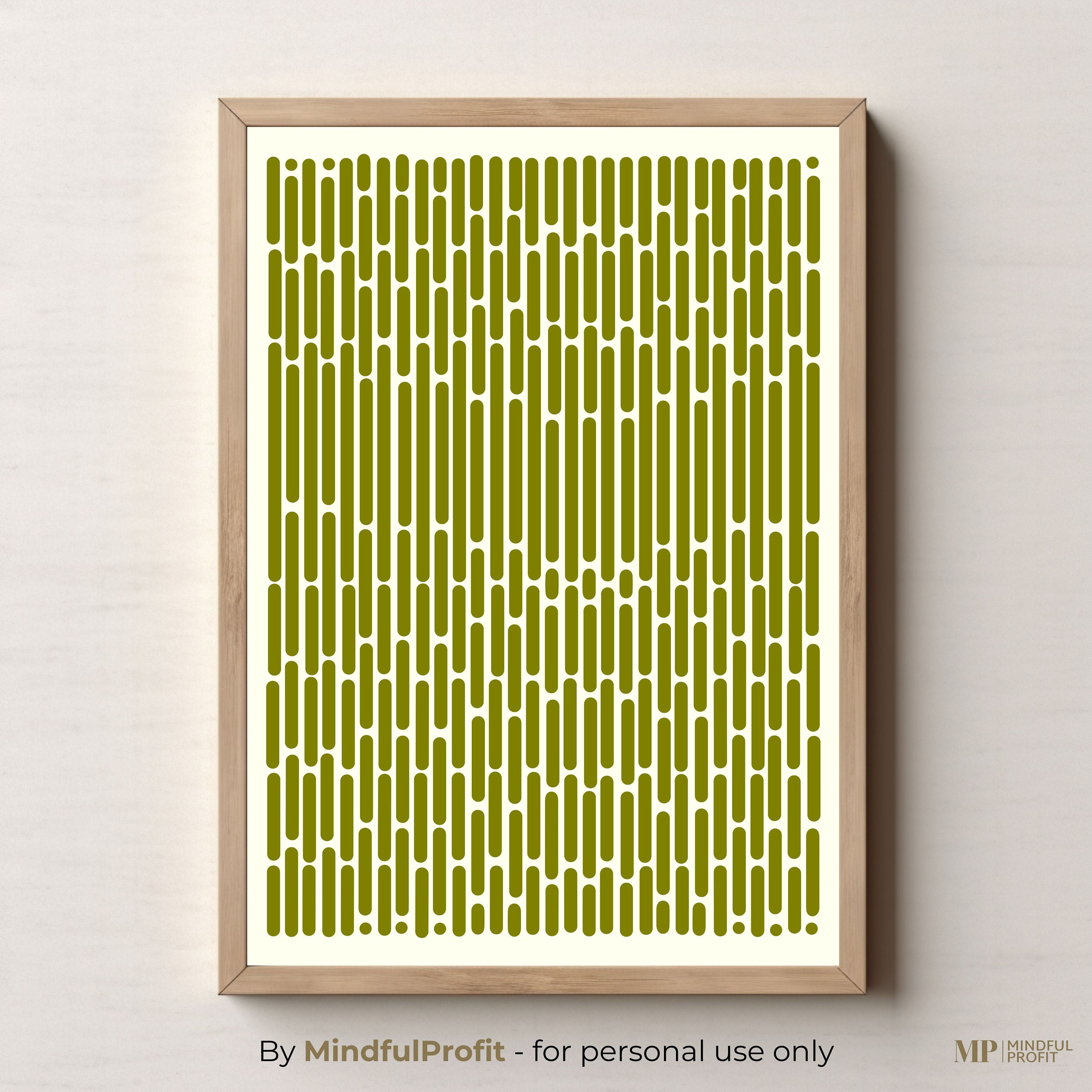 Minimal Modern Olive Green Line Art Abstract Green Print - Etsy