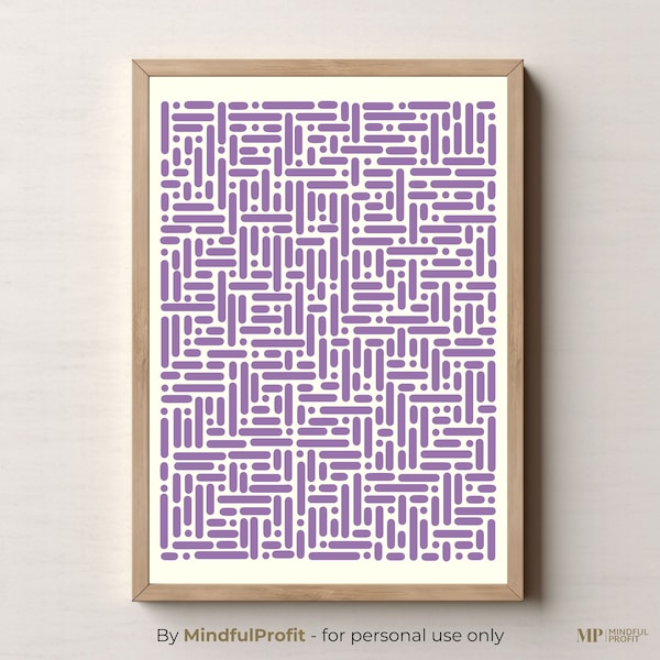 Lilac Abstract Art - Etsy