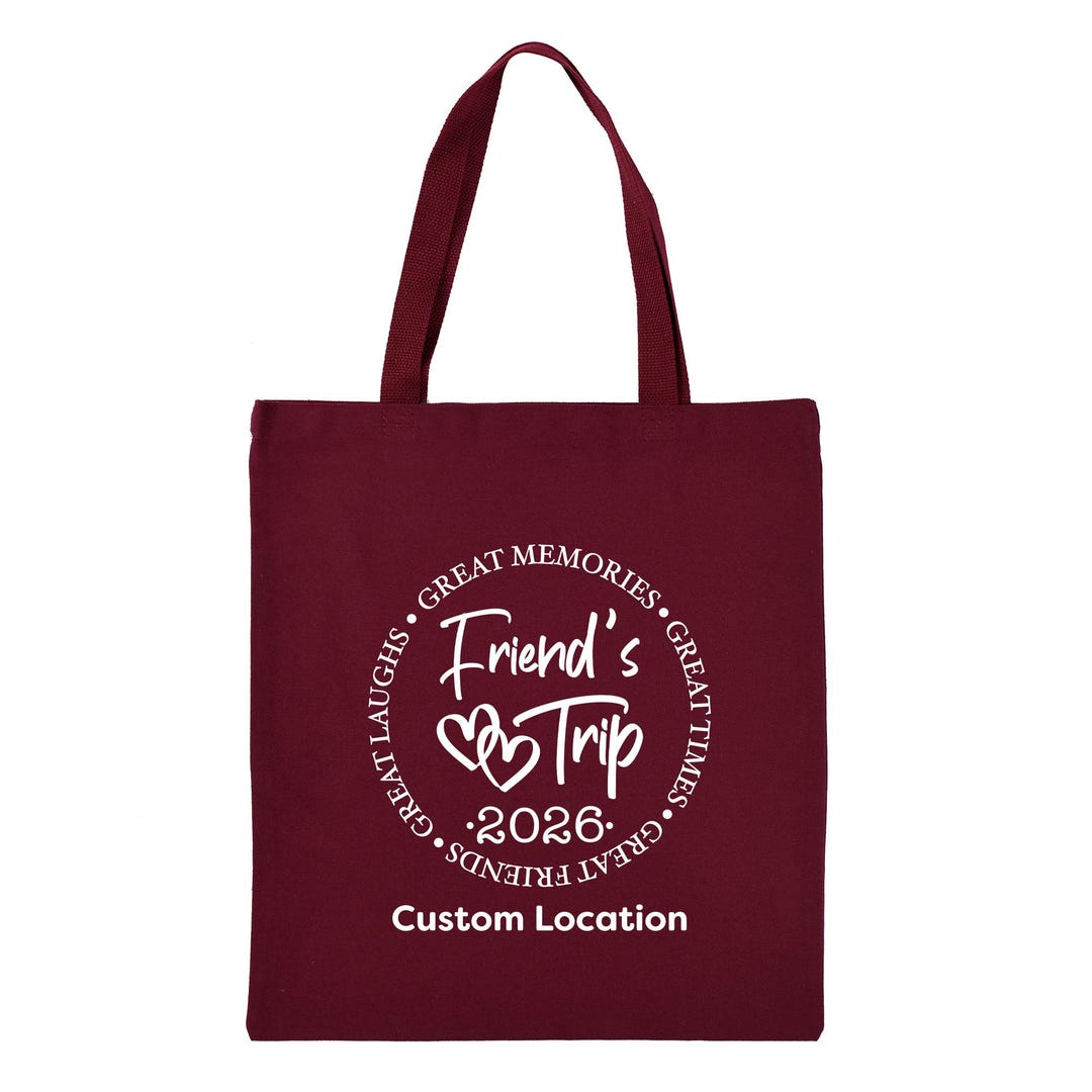 Custom Friend's Trip Tote Bag, Girls Weekend Travel Bag - Etsy