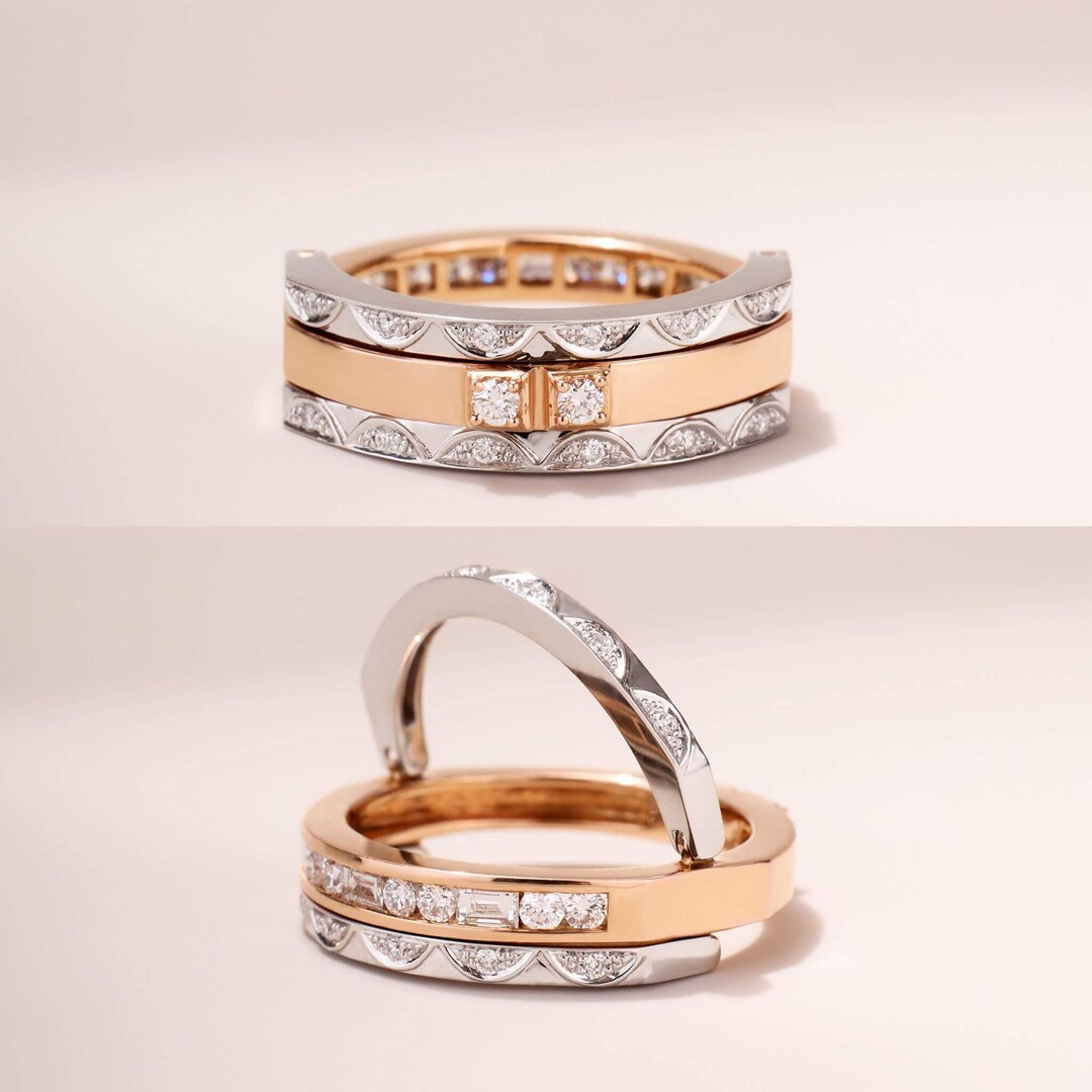 Two-flips Diamond Ring by Jewelrynstore, 1 Ring With 6 Styles, Eternity ...