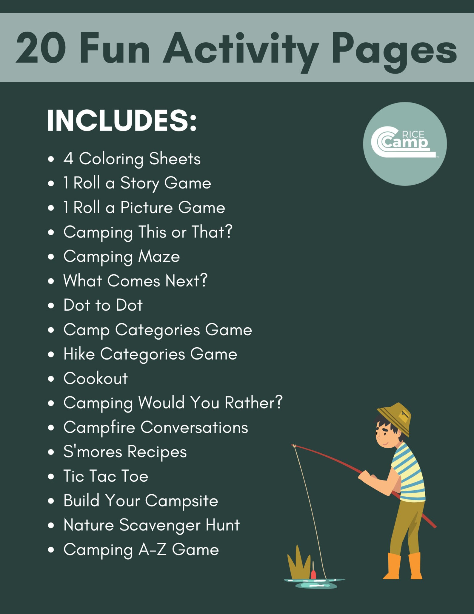 Camping Activity Book - Etsy