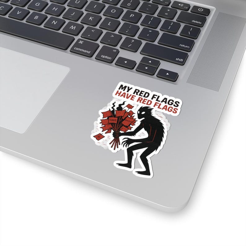 Red Flags Cryptid Vinyl Sticker – Dark Humor Decal - Etsy