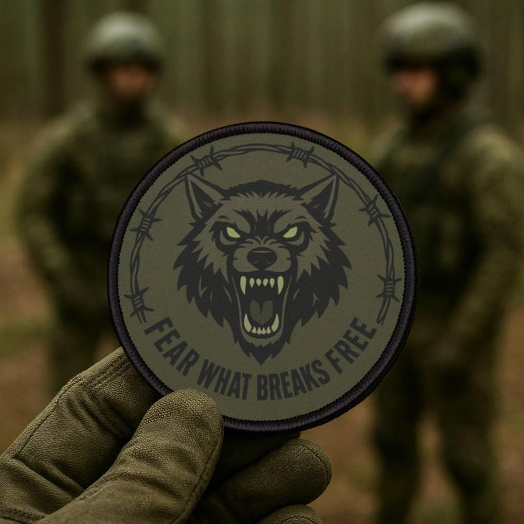 Viking Fenrir Patch Black Ops Wolf Morale Patch for Jackets, Packs ...