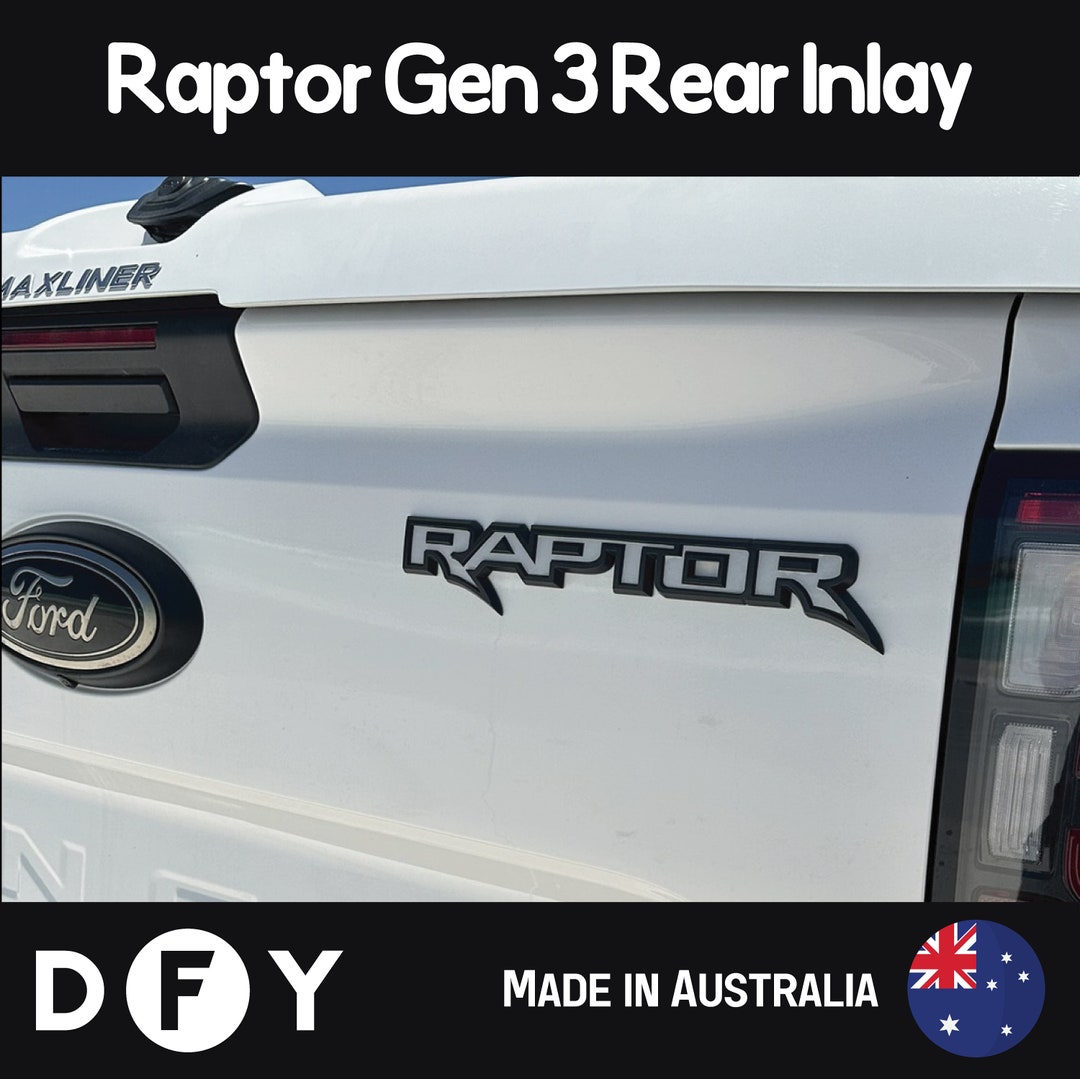 Ford Raptor Gen 3 Rear Inlay Vinyl Decal Sticker Car Window Funny 4x4 ...