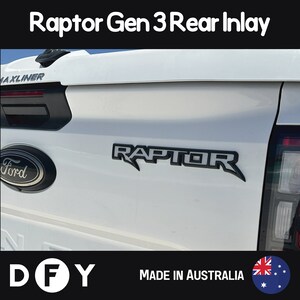 Ford Raptor Gen 3 Rear Inlay Vinyl Decal Sticker Car Window Funny 4x4 ...