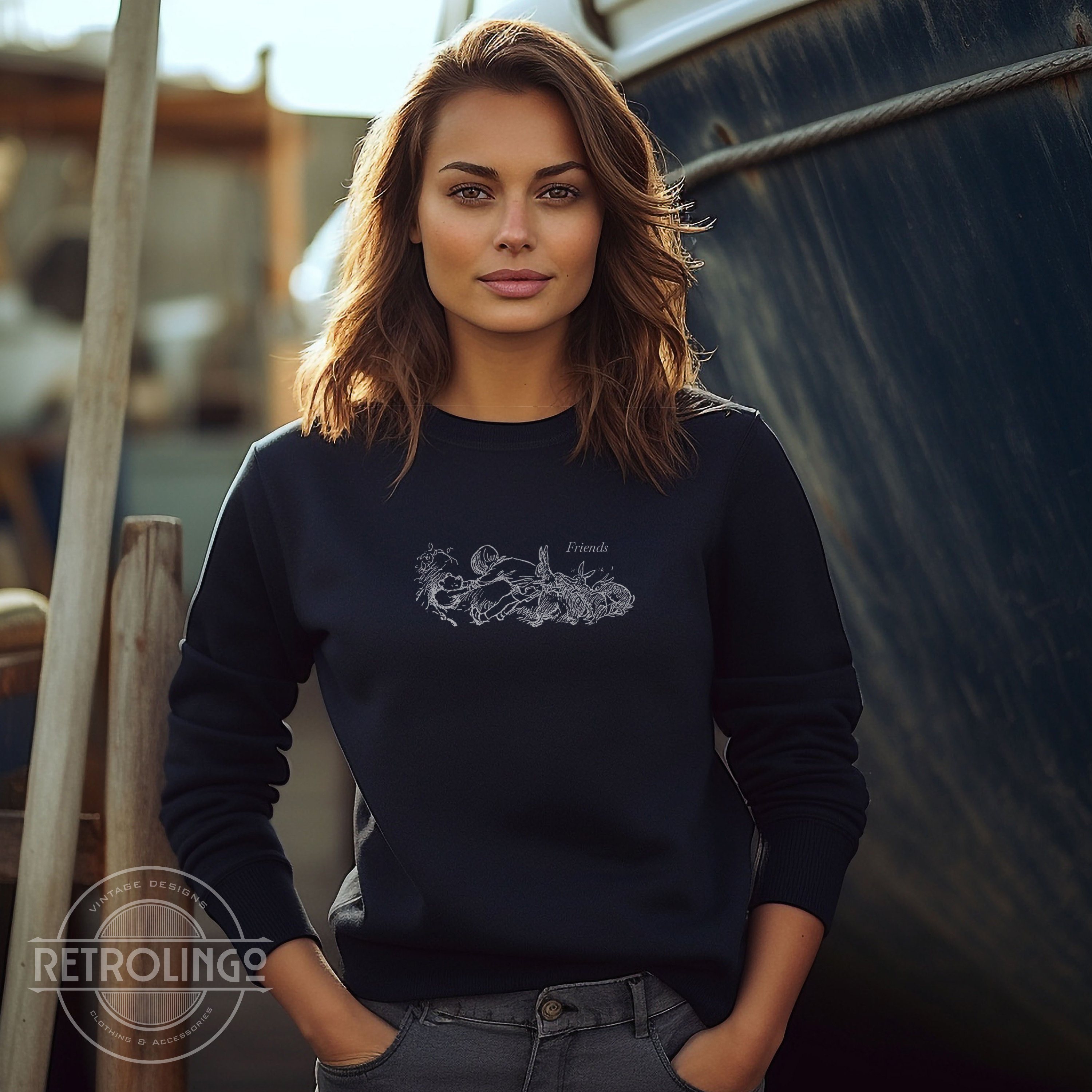 Classic Winnie the Pooh Friends Sweatshirt, Vintage Pooh Bear, Cozy ...