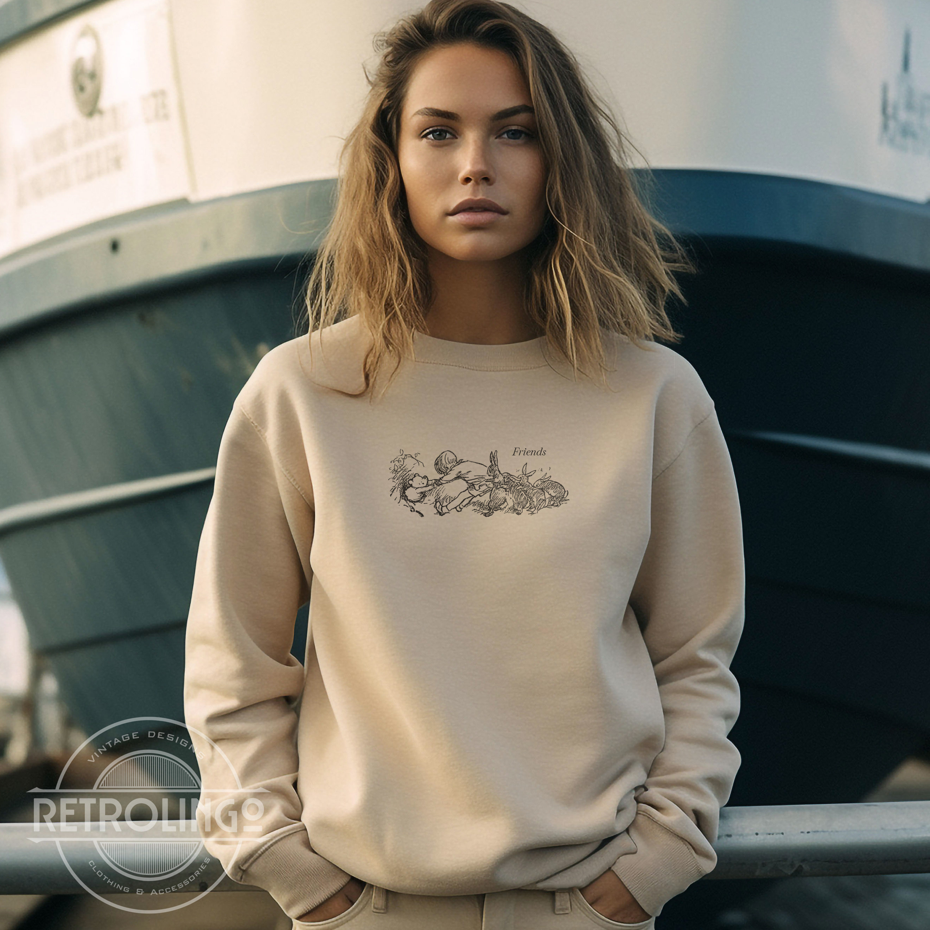 Classic Winnie the Pooh Friends Sweatshirt, Vintage Pooh Bear, Cozy ...