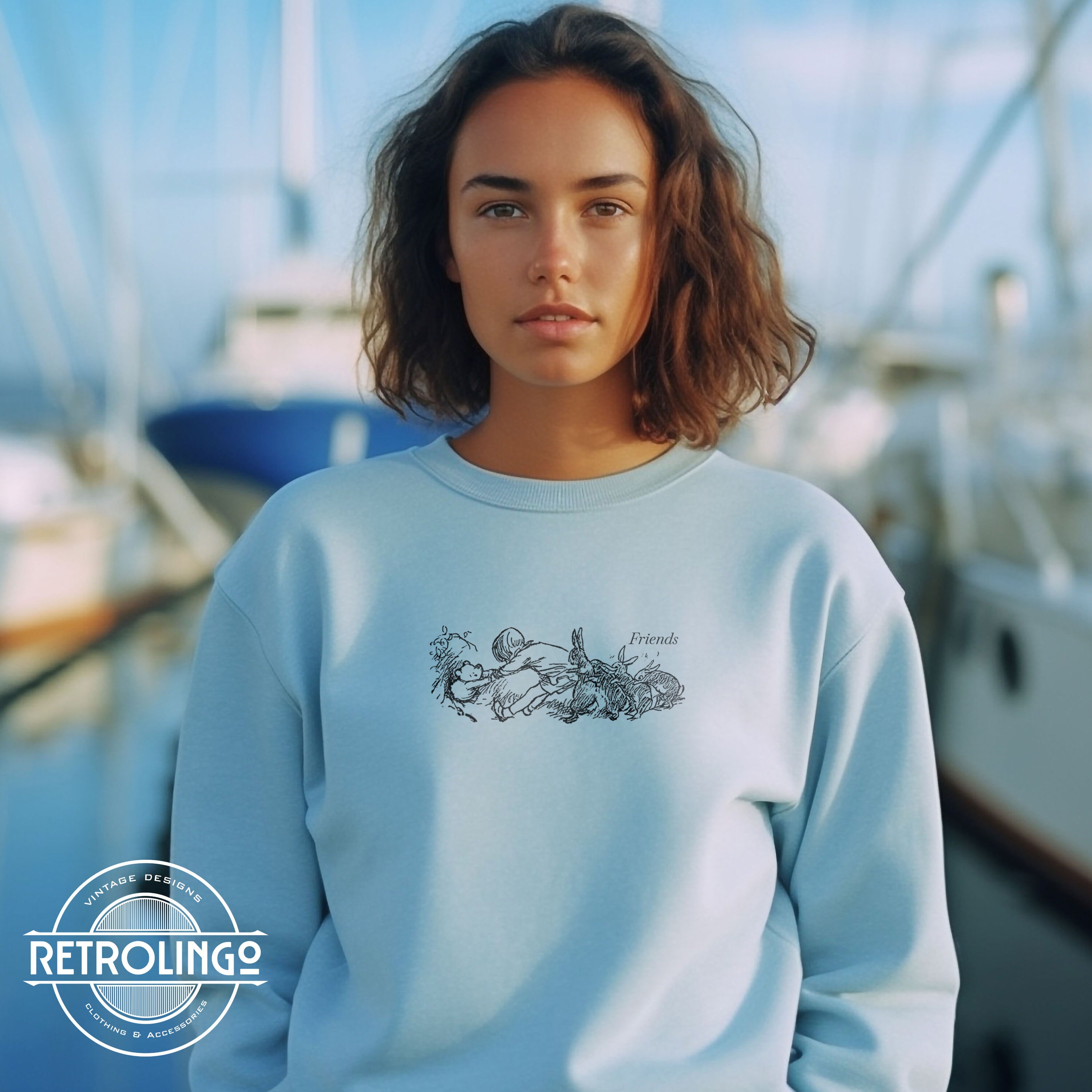 Classic Winnie the Pooh Friends Sweatshirt, Vintage Pooh Bear, Cozy ...