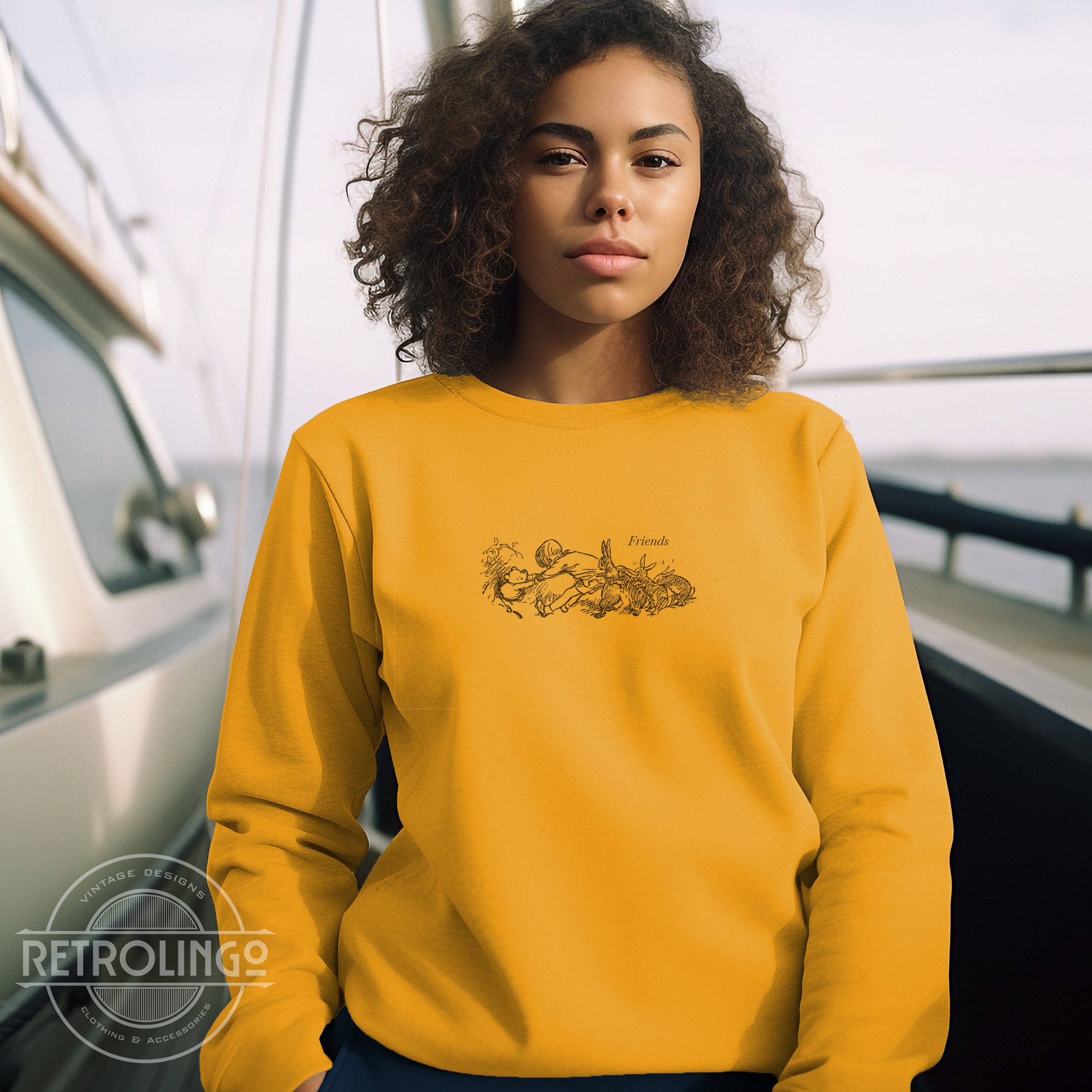 Classic Winnie the Pooh Friends Sweatshirt, Vintage Pooh Bear, Cozy ...