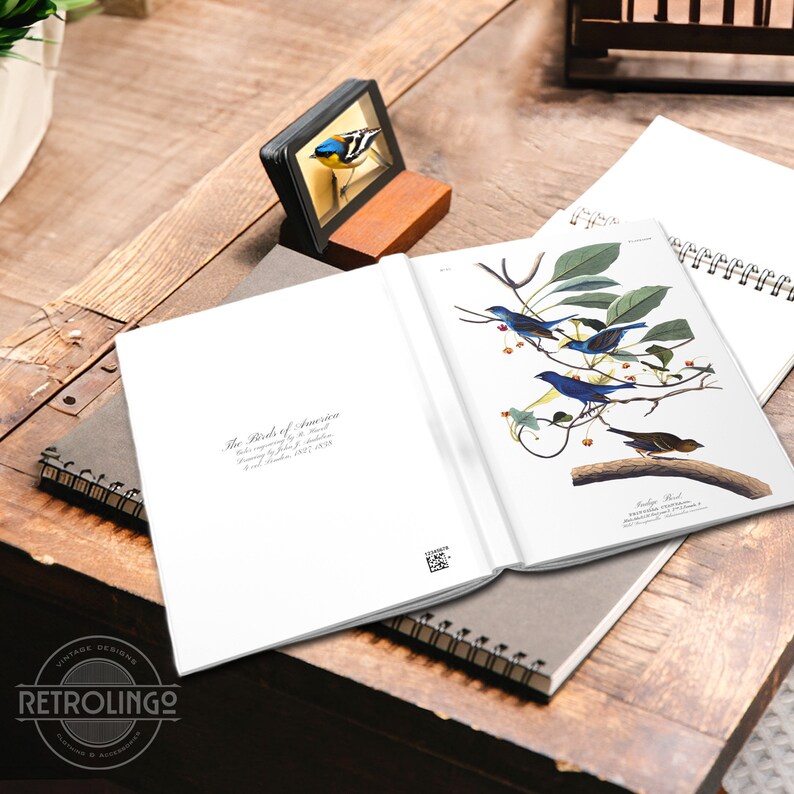 Bird Hardcover Notebook for Nature Lovers, Beautiful James Audubon Gift ...