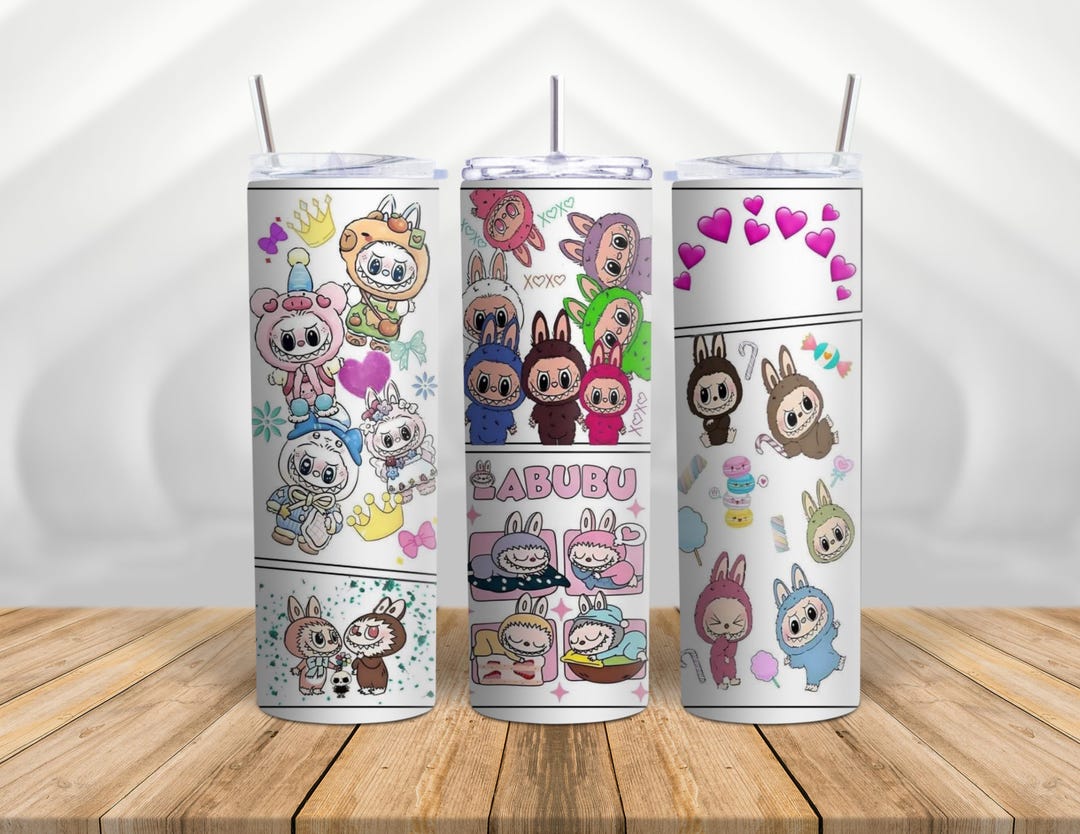 20oz LABUBU Tumbler Wrap, Sublimation PNG, Tumbler PNG Digital Download ...