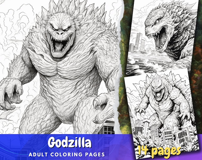 Color the Legendary Kaiju Over 200 Godzilla Coloring Pages Printable ...