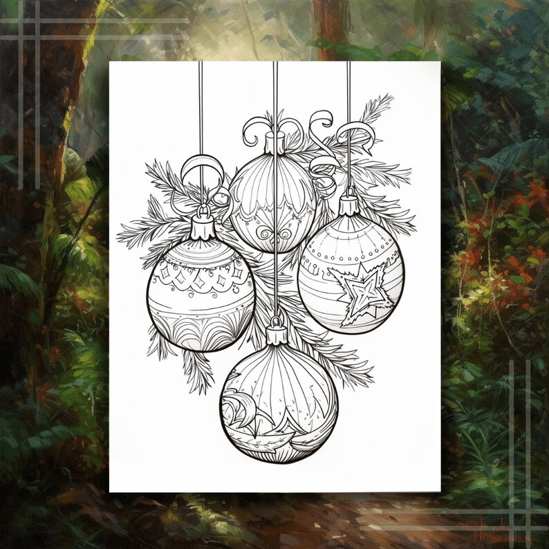 Greyscale Christmas Tree Coloring Pages and Santa Claus Coloring Pages ...