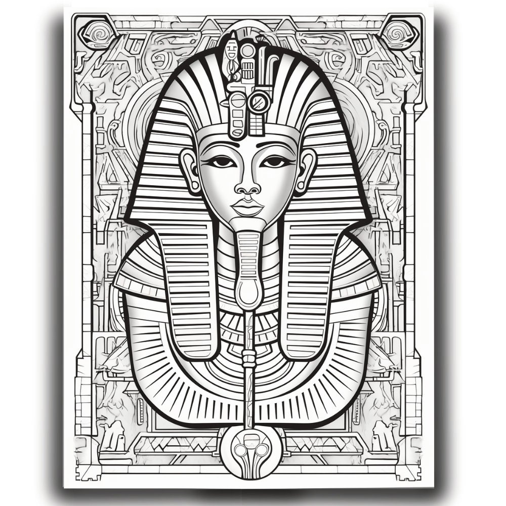 Egyptian Pharos Coloring Pages Fun Historical Coloring Book for ...