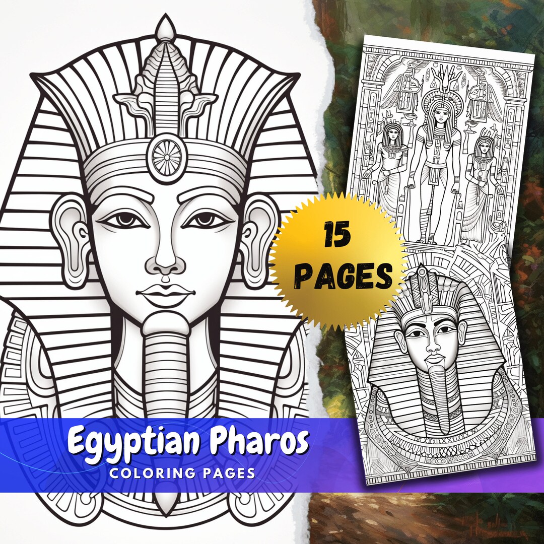 Egyptian Pharos Coloring Pages Fun Historical Coloring Book for ...