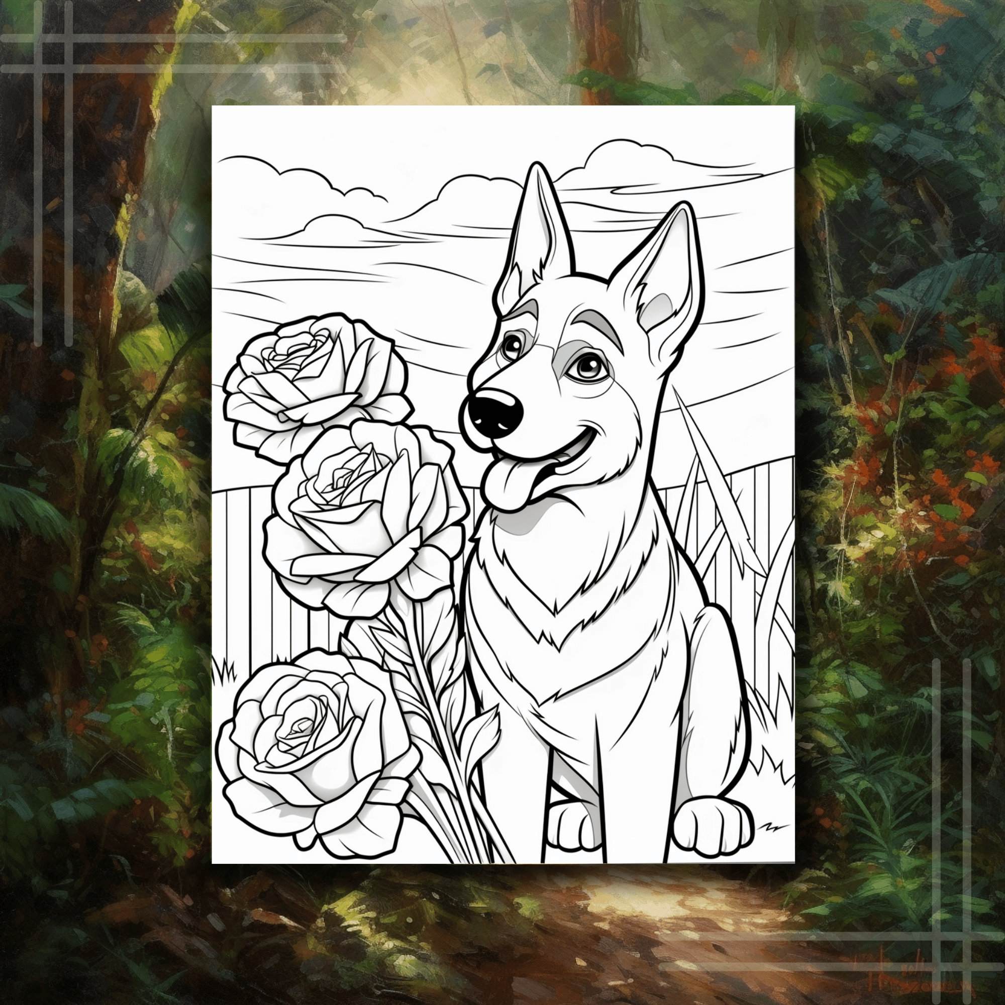 Cute Puppy German Shepherd Coloring Pages, German Shepherd Coloring ...