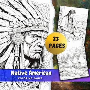 Native American Coloring Book With Beautiful Designs for Color Art ...