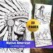 Native American Coloring Book With Beautiful Designs for Color Art ...