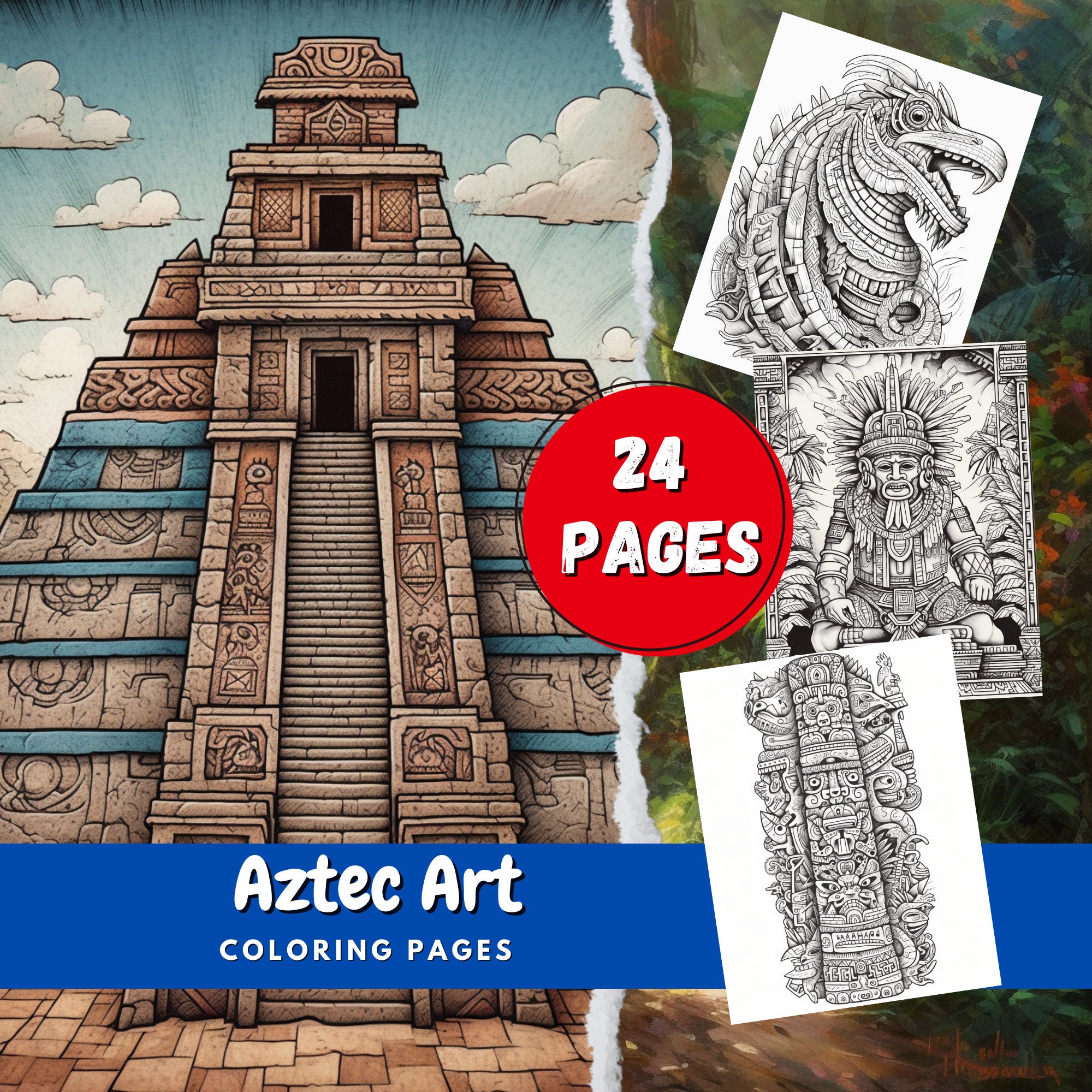 Aztec Coloring Pages Native American Coloring Pages Line Art Coloring ...