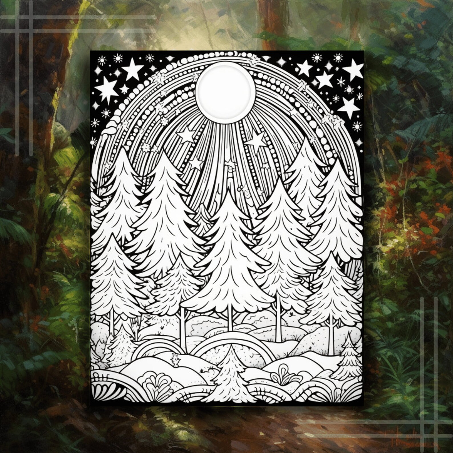 Greyscale Christmas Tree Coloring Pages and Santa Claus Coloring Pages ...