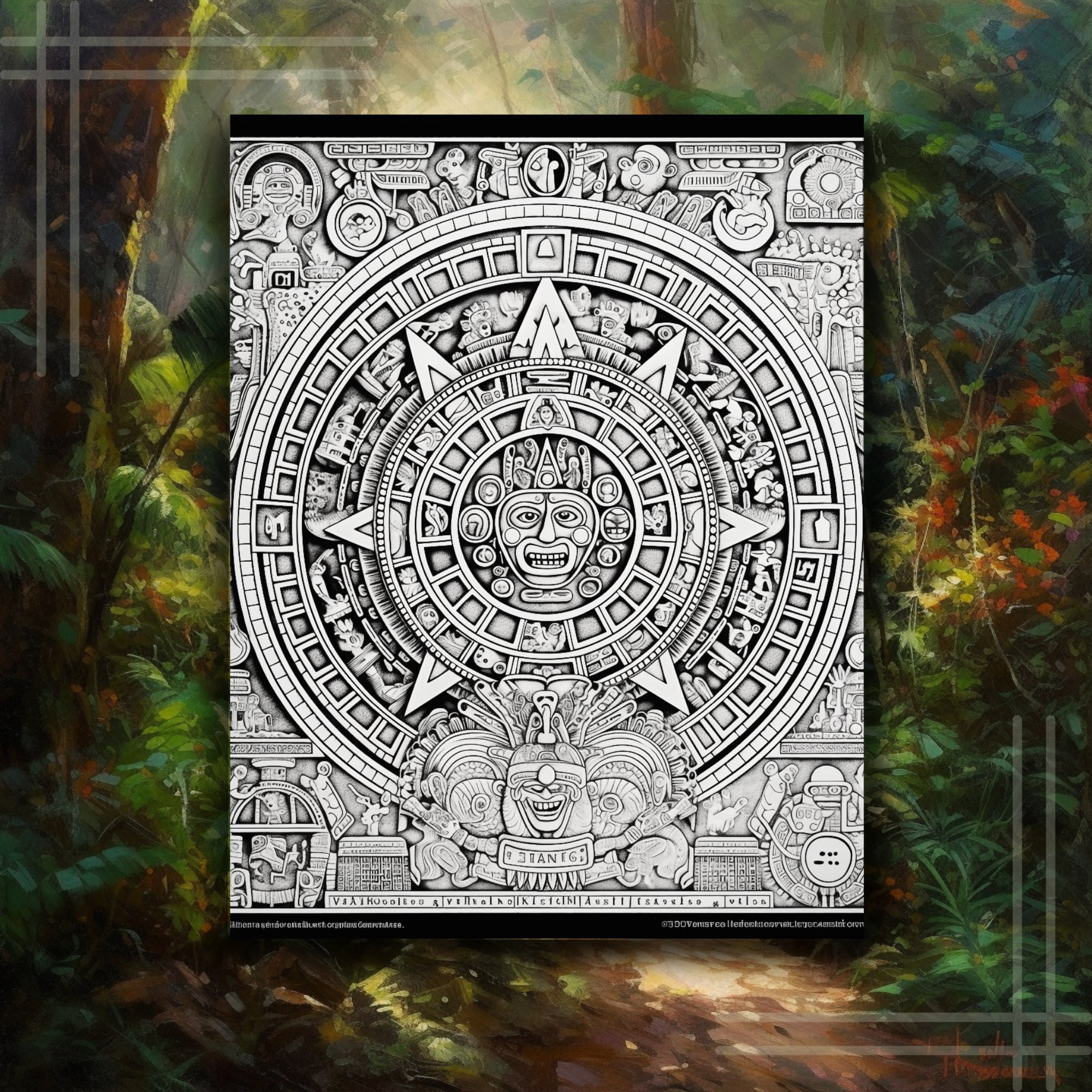 Aztec Coloring Pages Native American Coloring Pages Line Art Coloring ...