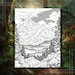 Realistic Landscape Coloring Pages for Greyscale Enthusiast - Etsy