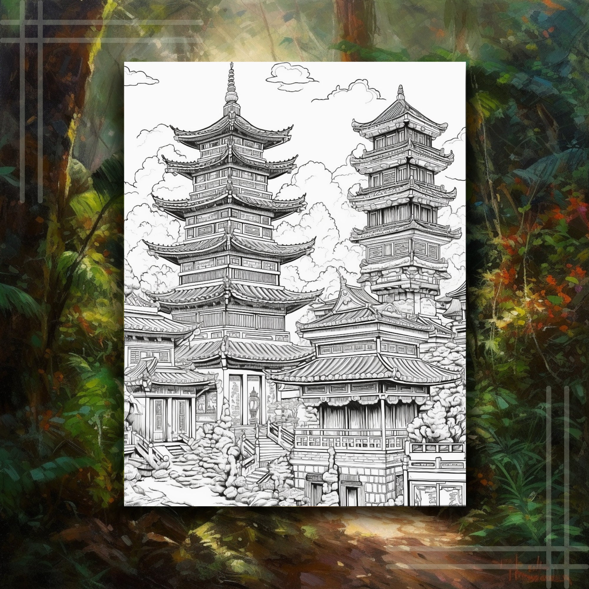 Buddhist Coloring Page Mindfulness Zen Activity Printable - Etsy