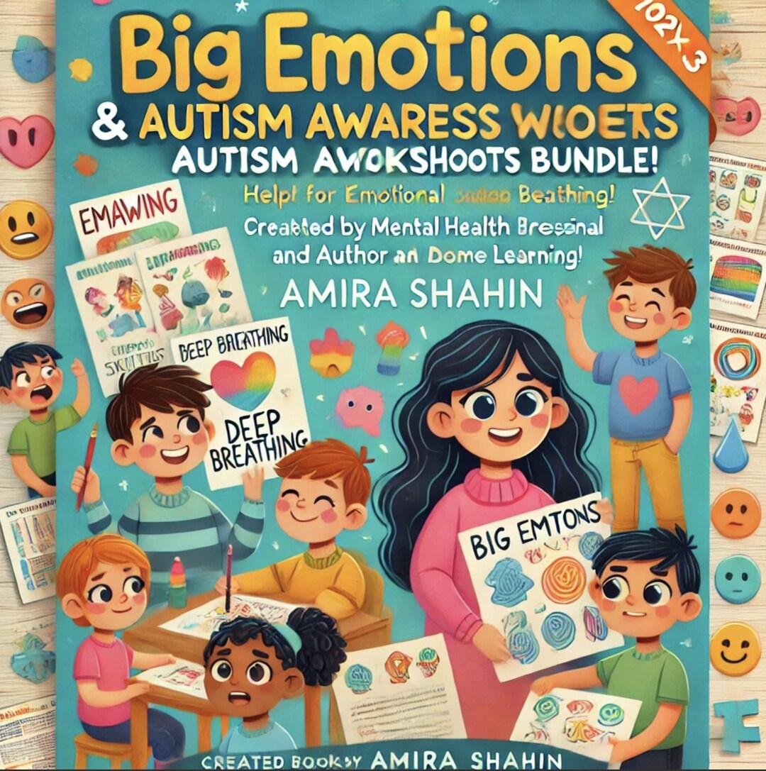 Kids Guide to Emotions & Autism Awareness Worksheets Bundle - Etsy