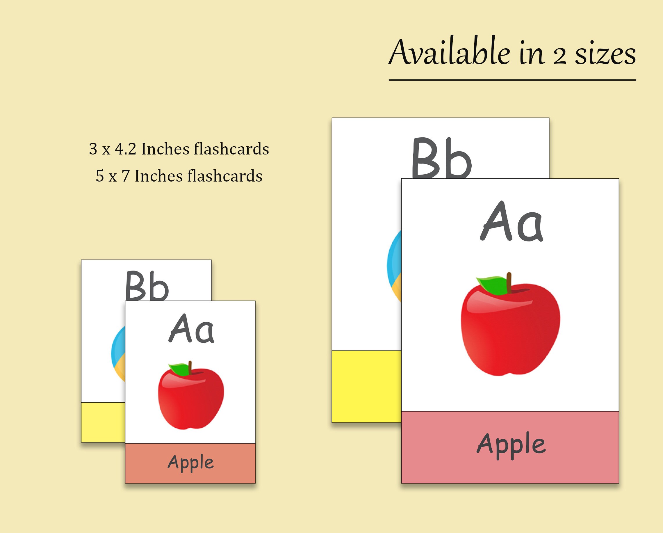 Alphabet Phonics Flashcards, Montessori Flashcards, Educational ...